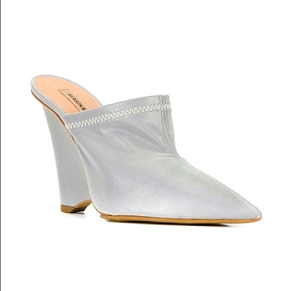 Yeezy | Shoes | Yeezy Womens Grey Reflective Wedge Mules | Poshmark